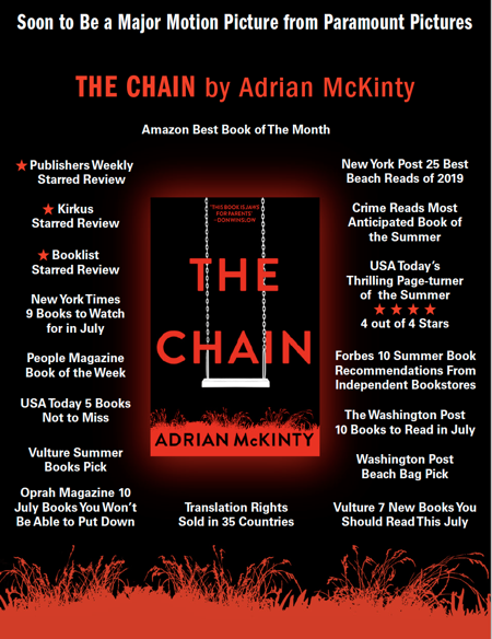 Book Review – THE CHAIN, By ADRIAN McKINTY – Joe Meyers Adventures